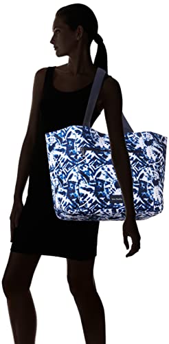 Vera Bradley Women's Recycled Lighten Up Reactive Drawstring Family Tote Bag, Island Tie-Dye, One Size