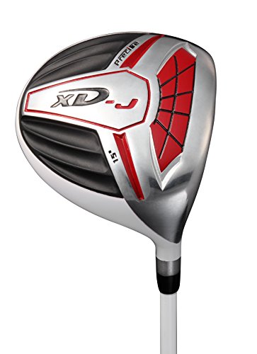 Remarkable Right Handed Junior Golf Club Set for Age 6 to 8 (Height 3'8" to 4'4") Set Includes: Driver (15"), Hybrid Wood (25*), 7, 9 Iron, Putter, Bonus Stand Bag & 2 Headcovers