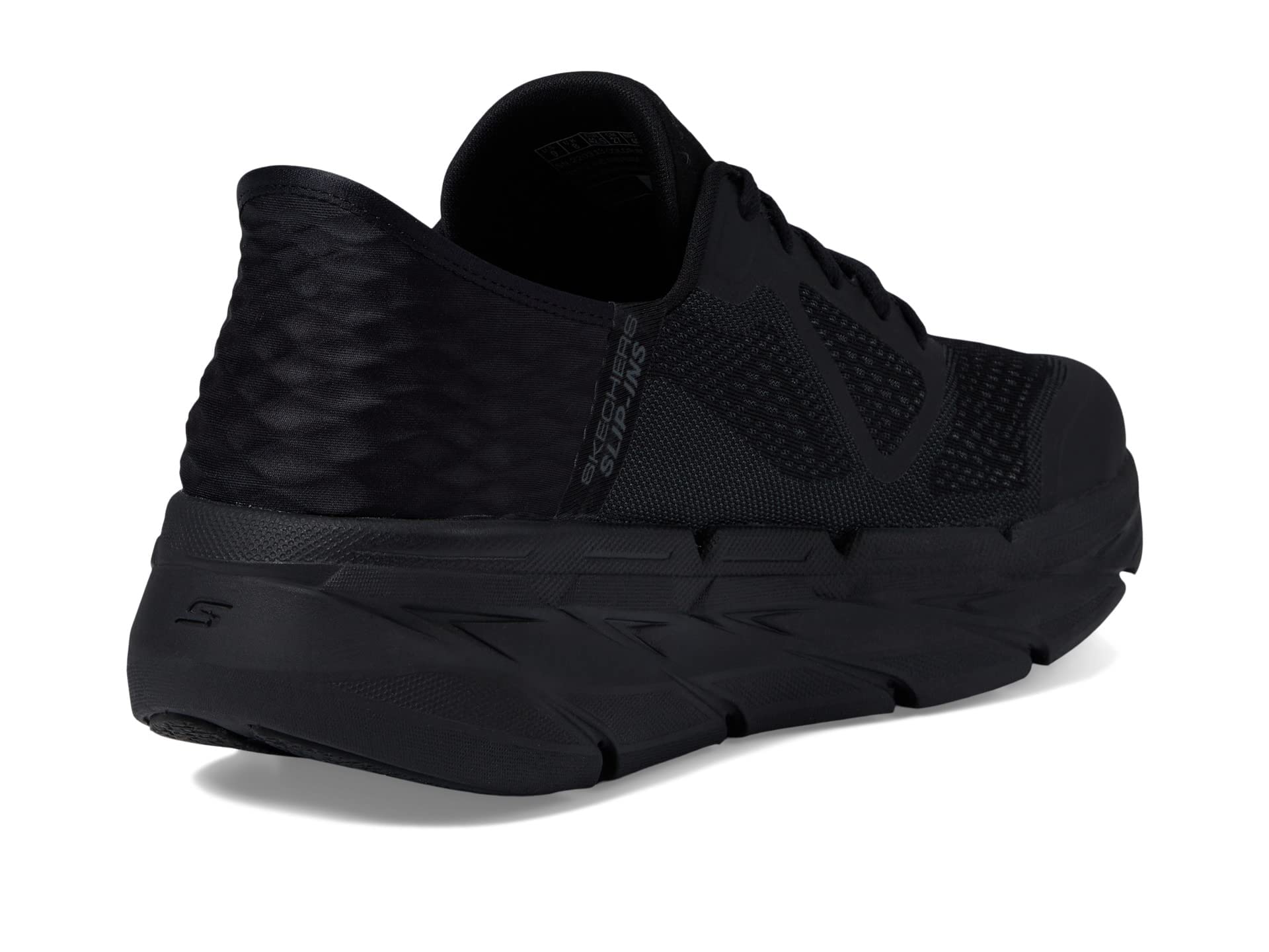 Skechers Men's Max Cushioning Slip-Ins-Athletic Workout Running Walking Shoes with Memory Foam Sneaker, Black, 13