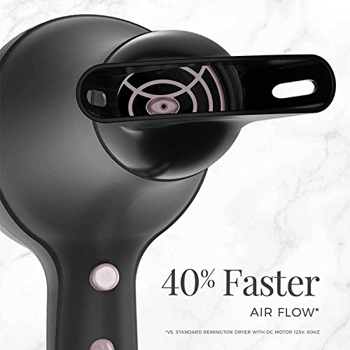 Remington AC2015 Pro Hair Dryer with Pearl Ceramic Technology, Black/Pink
