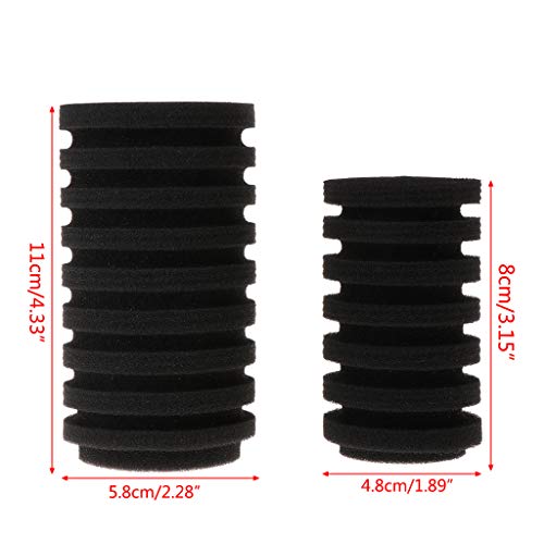 Wodwad Aquarium Filter Sponge for QS Filter Fish Tank Air Pump Biochemical Replacement -Black (S, 1PCS)