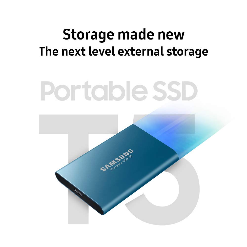 Samsung T5 Portable SSD - 1TB - USB 3.1 External SSD (MU-PA1T0B/AM) (Renewed)