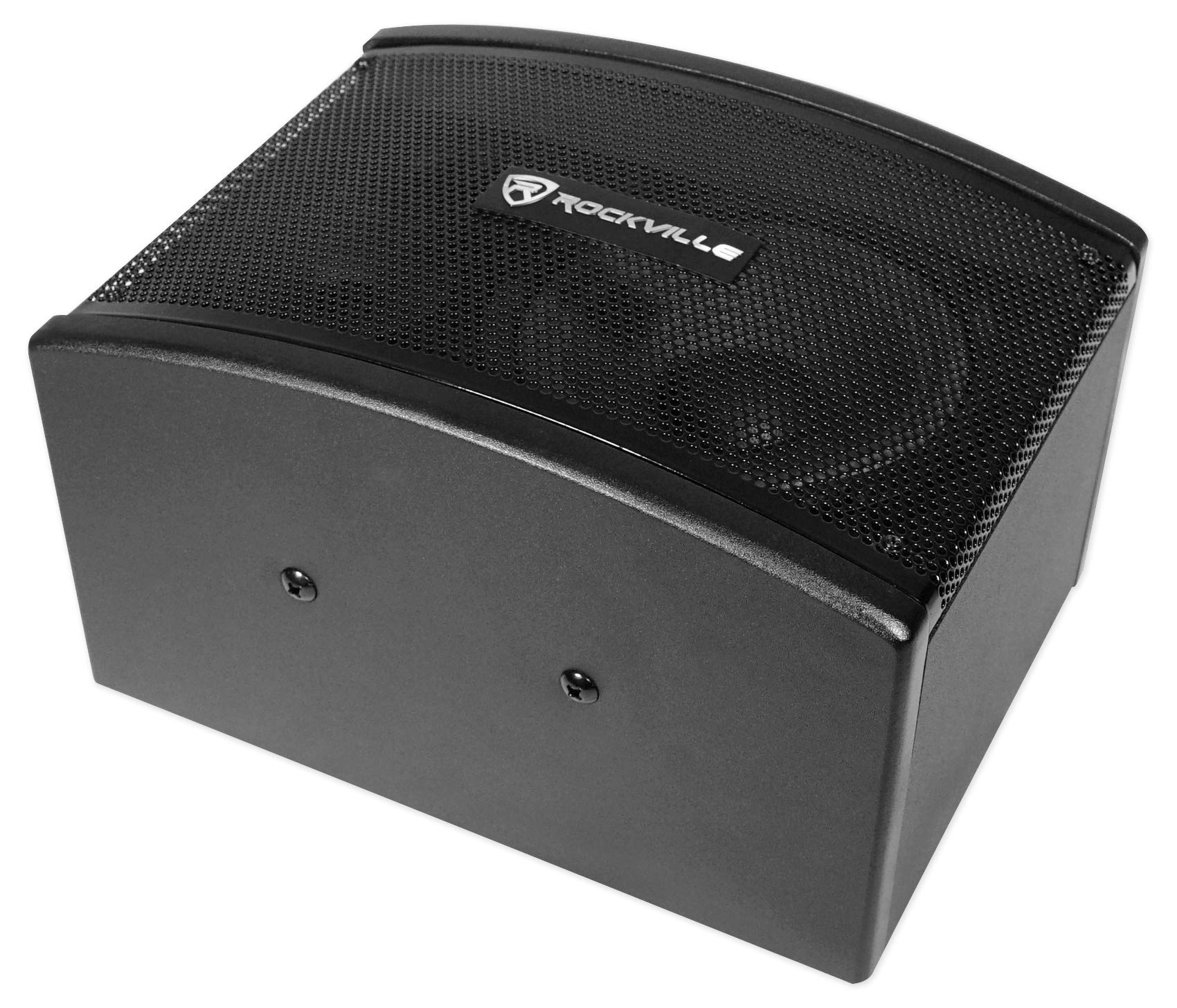 Rockville Pair KPS65 2-Way 400 Watt Karaoke Speakers+Wall Brackets/MDF, Black, 6.5"
