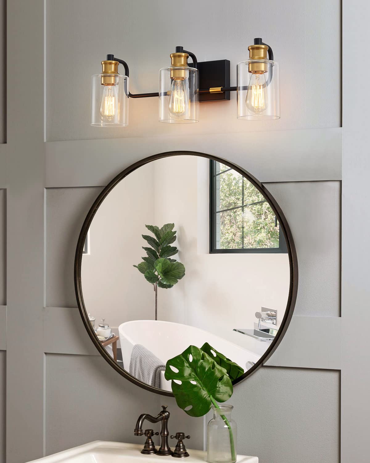 SamYUIR Bathroom Vanity lights Bathroom Light Fixture for Bathroom Wall Sconces Bathroom Light Fixtures Bathroom Lights Over Mirror Bathroom Vanity Light Vanity Lighting Fixtures