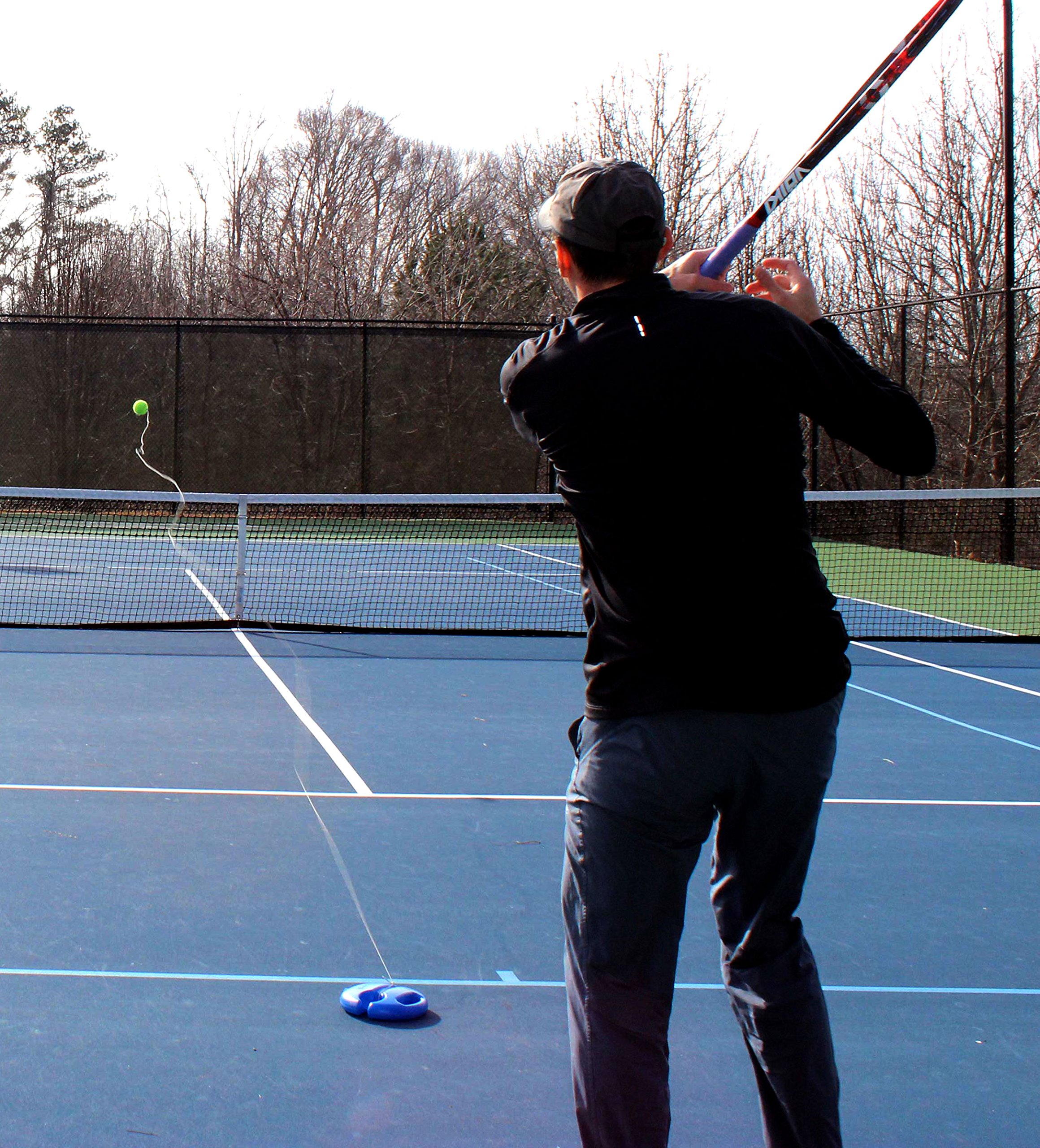 Tourna Fill and Drill Tennis Trainer with Extra Ball and String