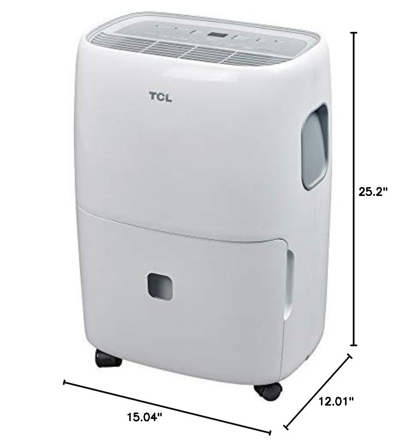 TCL TDW40E20 Dehumidifier for Large Bedrooms and Living Rooms, 3,500 Sq. Ft, White