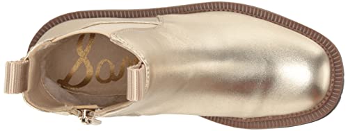 Sam Edelman Girls Laguna Mini Chelsea Boot, Gold Leaf, 2 Big Kid