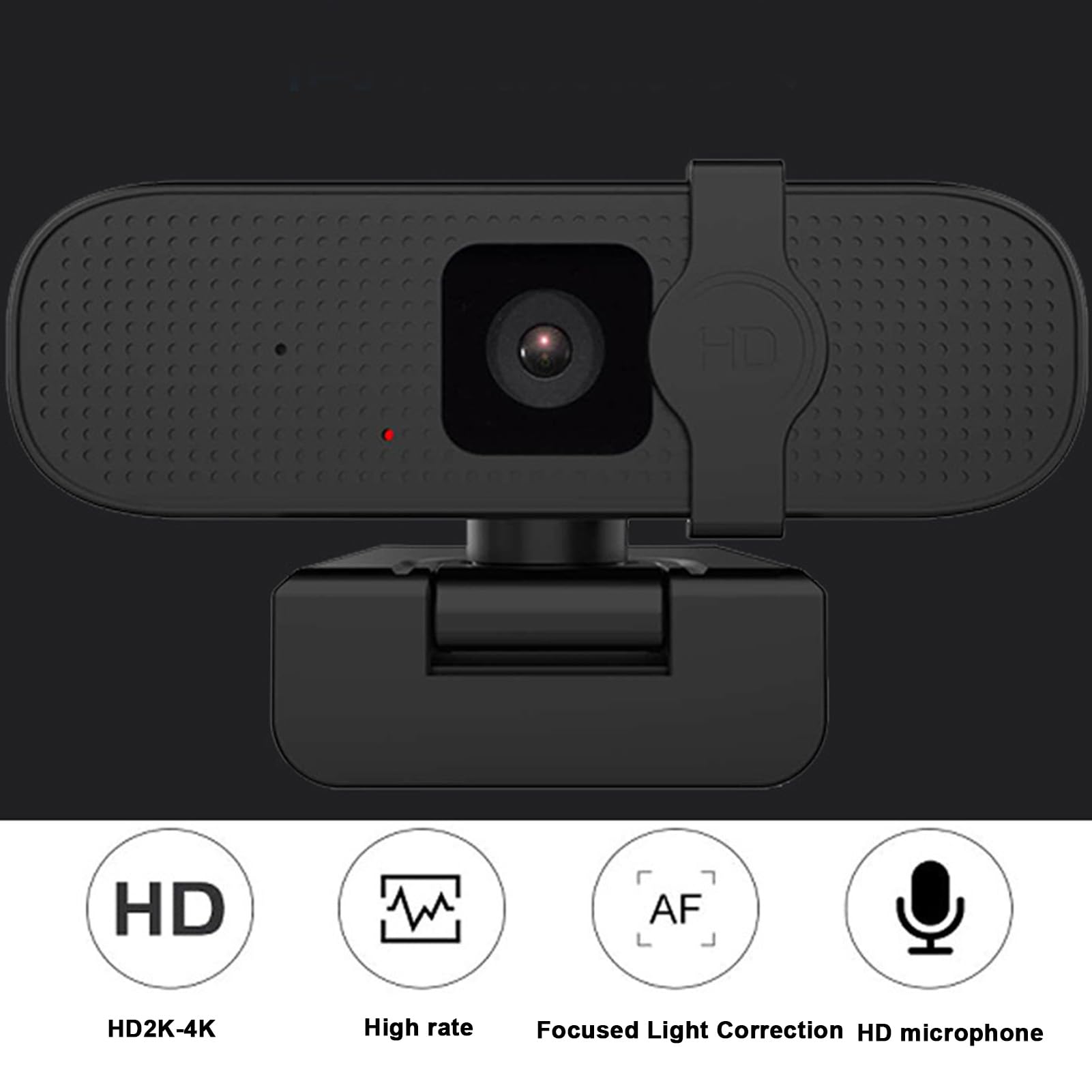 Sanpyl 4K USB Computer Web Camera with Autofocus for Gaming Video Recording, Plug and Play Webcam