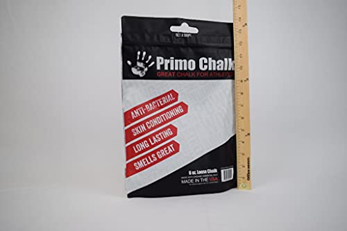 Primo Chalk - 6oz Loose Chalk - Skin Conditioning Performance Chalk for Maximum Grip - Weightlifting, Gymnastics/Cheer, Rock Climbing, Calisthenics