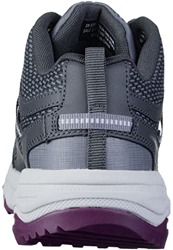Skechers Women's GO Run Trail Altitude-Element Hiking Shoe, Charcoal/Blue, 7.5