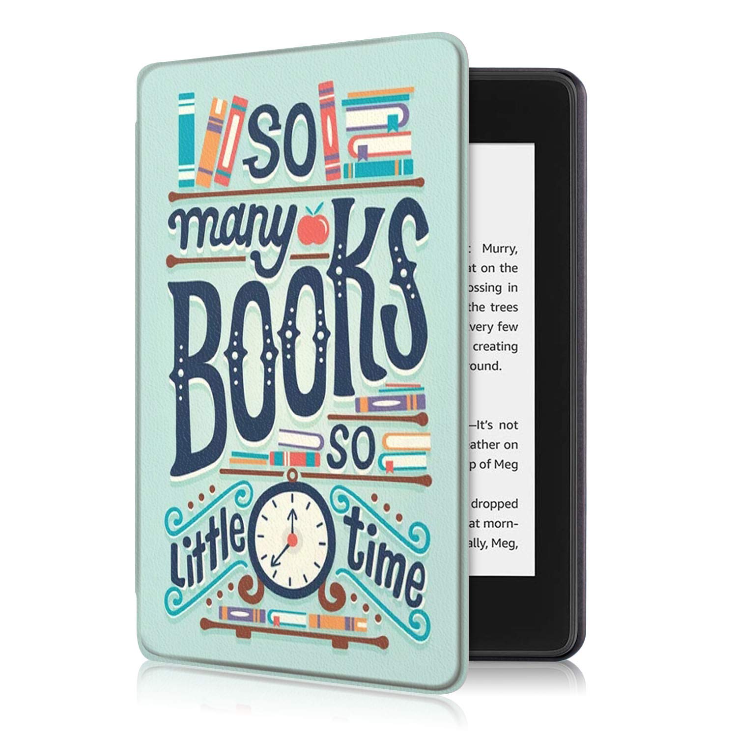 Tkkie Slimshell Case for Amazon Kindle Paperwhite (10th Generation - 2018) - PU Leather Lightweight Cover with Auto Wake / Sleep for Amazon Kindle Paperwhite E-Reader,Books
