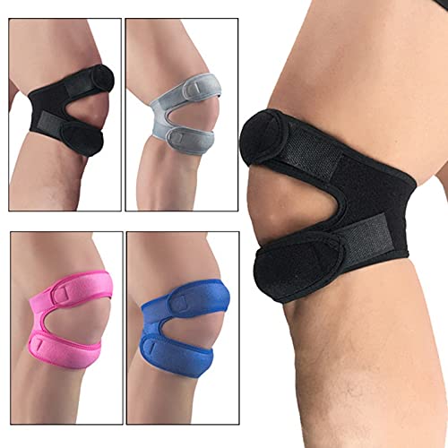 YCSM 1 Piece Set of Knee Pads, Rubber Adjustable Breathable Anti-Collision Leg Guards, Protect The Knees and Relieve Knee Pain (Color : Light Grey)