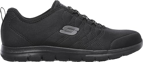 Skechers Women's Ghenter Srelt Work Shoe, Black, 6 M US
