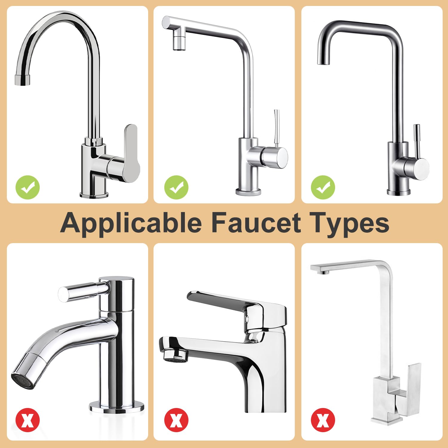 UOWGA Faucet Holder Kitchen Bathroom Faucet Holder Faucet Sponge Holder Kitchen Sink Box Space Aluminum Removable Faucet Holder Double Sink with Hooks (Black)