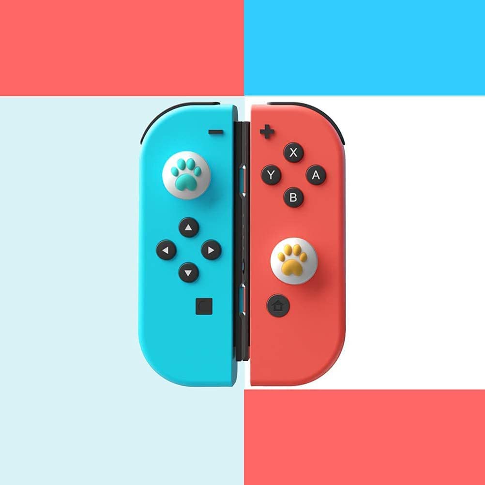 XBERSTAR1pair Straps for Switch Original .Con Strap with Thumb Grips Cap (Purple&Black Straps)