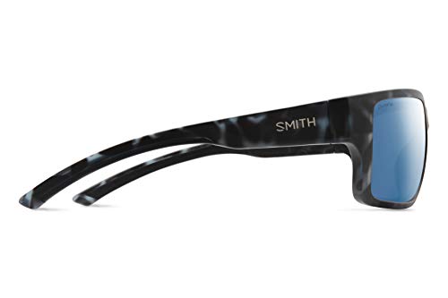 Smith Outback Sunglasses, Matte Black Ice Tort / ChromaPop Polarized Blue Mirror, Smith Optics Outback ChromaPop Polarized Sunglasses