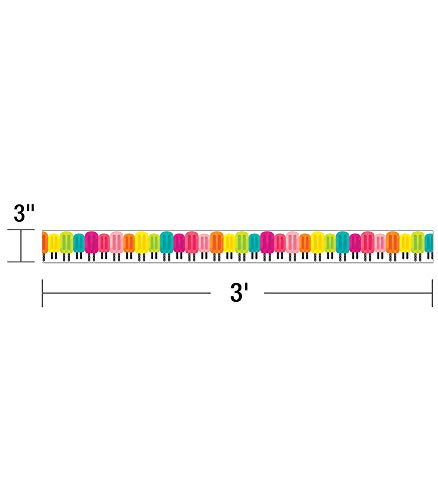 Schoolgirl Style - Simply Stylish Tropical | Tropical Pops Straight Borders, Classroom Décor, 12 Strips