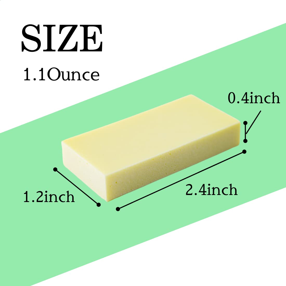 Rust Eraser for Knives Kitchen Stoves Wood Finish and Bicycles Multi Purpouse Cleaning Rubber Eraser Remover Dirt Stains, Set of 3 (Fine, Coarse, Extra coarse) Made in Japan