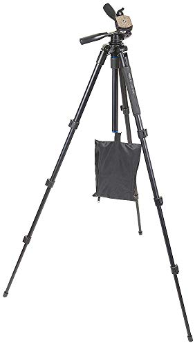 SLIK Pro AL-324DX w/SH-705E 3-Way Pan Head for Mirrorless/DSLR Sony Nikon Canon Fuji Cameras and More - Black (613-358)