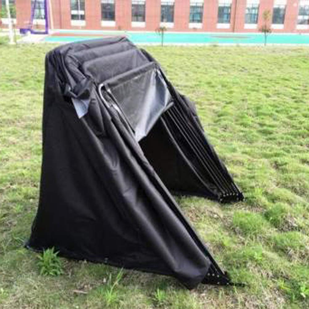 TECHTONGDA Heavy Duty Motorcycle Storage Garage Shelter Shed Cover Blcak Tent Portable Motorcycle Tent Sheds (L/11.3 * 6.2 * 6.2")