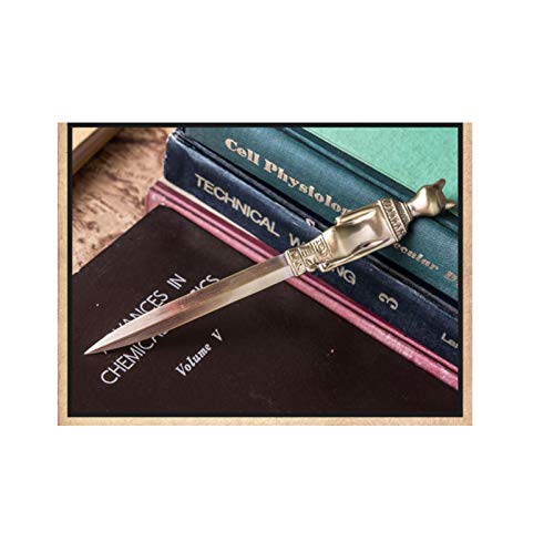 RY DISPLAY Metal Ancient Egyptian Totem Letter Opener Creative Office Gift for Historian Or Archaeologist (（Bronze） Anubis)