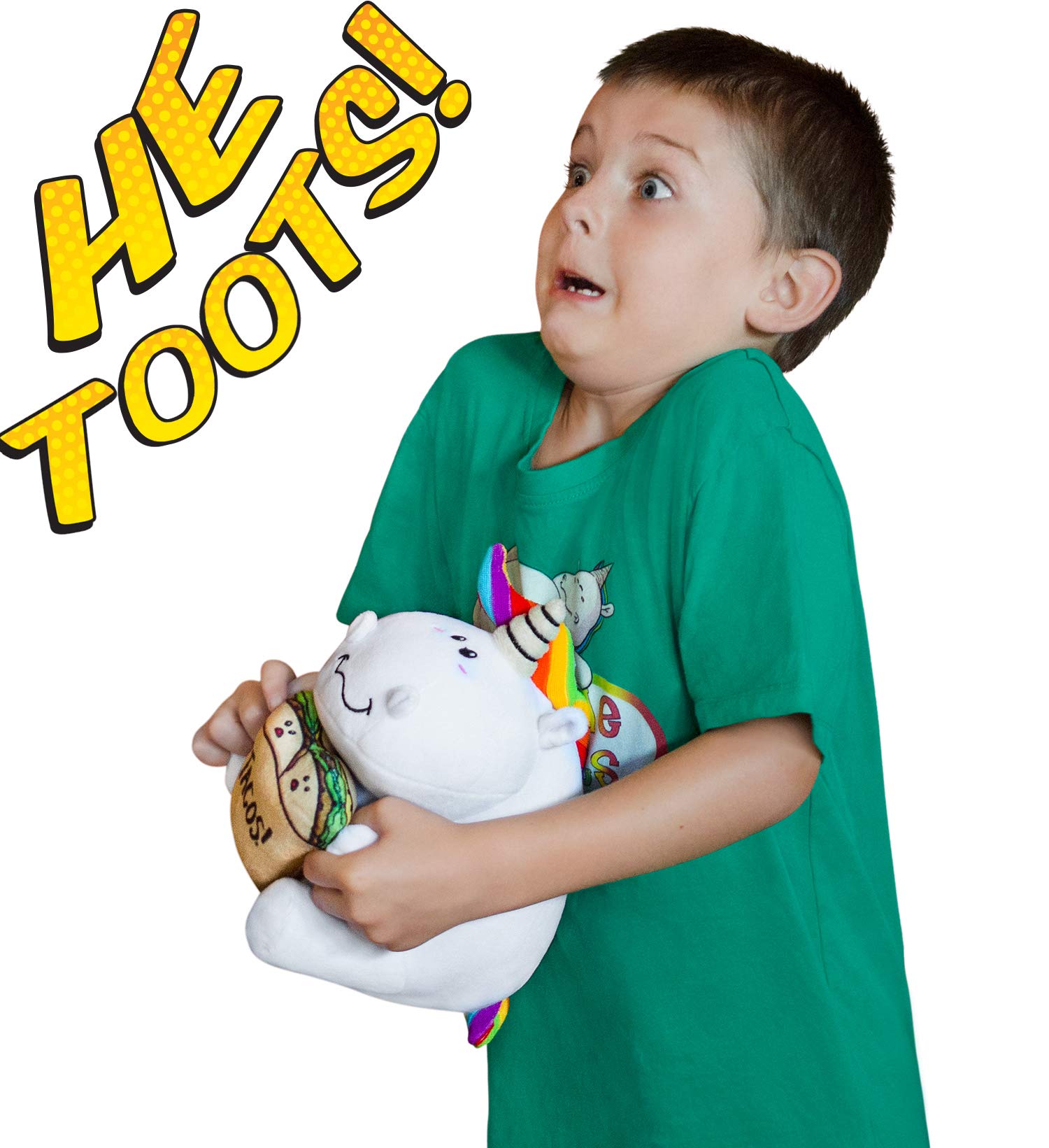 SPARKLE TOOTS - The Original Tooting Unicorn Plush - Special Deluxe Edition Box Set - Unique Gag Gift, Funny for All Ages