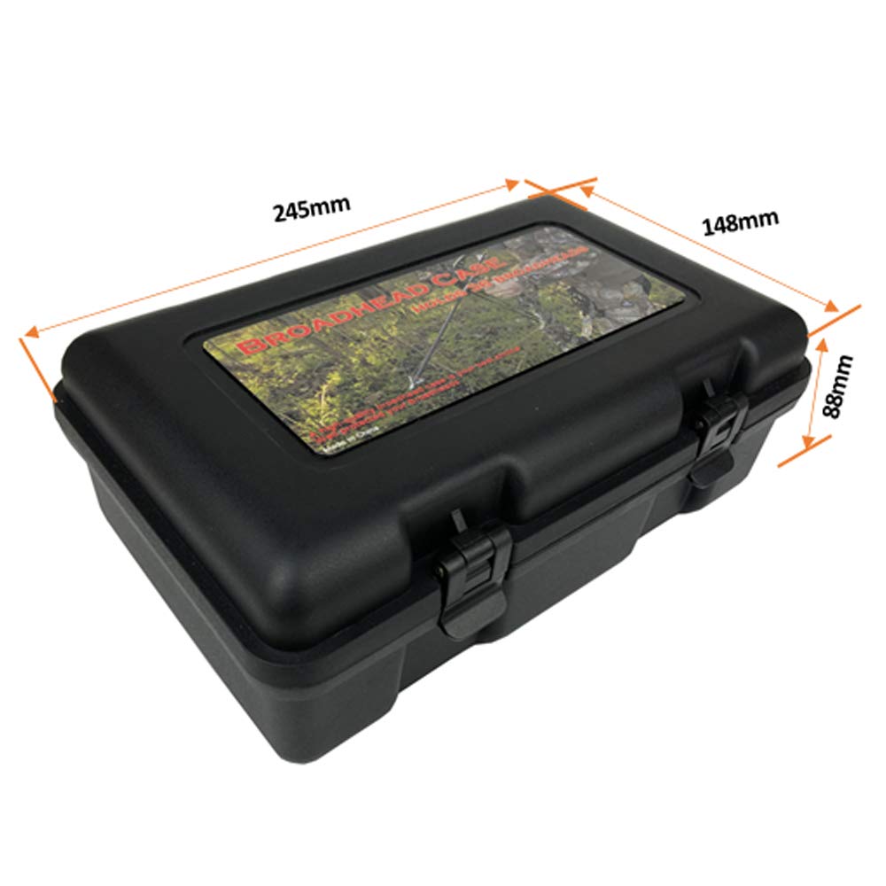 Smarkey Archery Broadheads Arrowhead Mix Styles Storage Box Case Package - Include 36pcs Arrowheads
