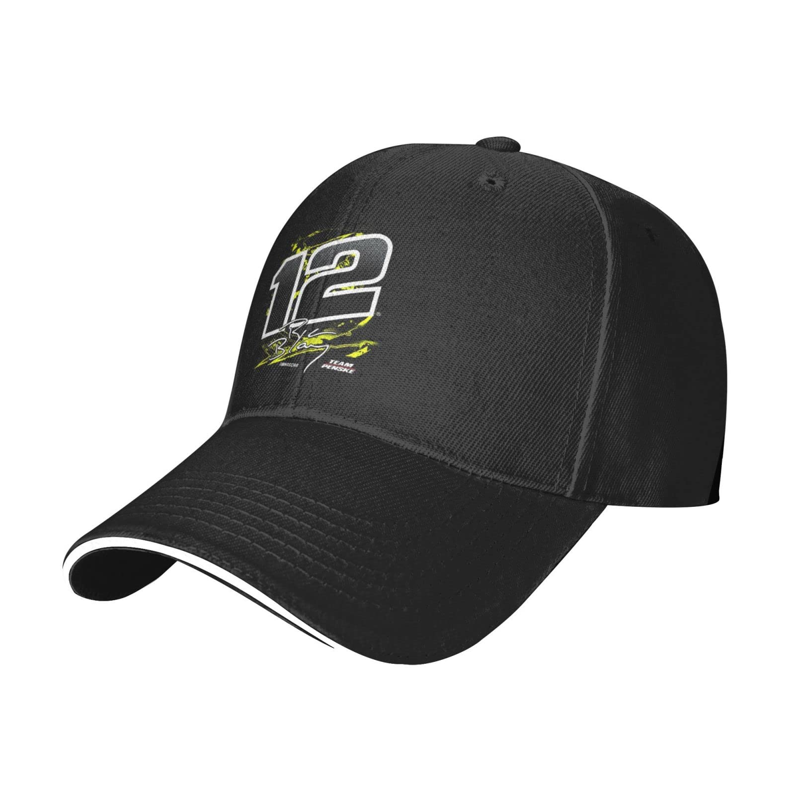 Ryan Blaney 12 Baseball Cap Sports Beach Sun Classic Back Buckle Brim Adjustable Hat Travel