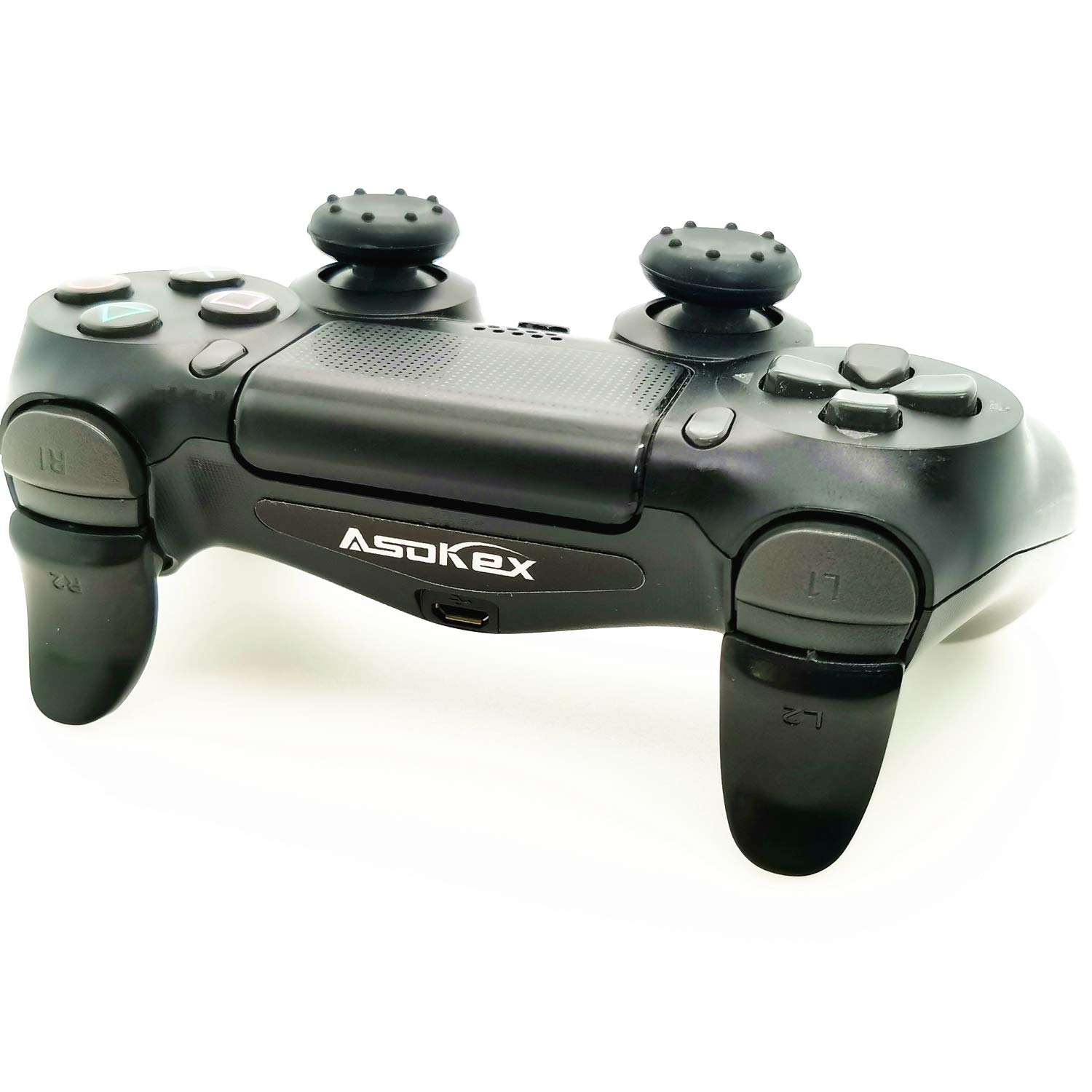 Vinly Skin Decal for PS4/Slim/Pro Controller (1pc Controller Sticker+1Pair L2 R2 Trigger Extenders+2pcs Joystick Caps+2 Pairs LED Light Bar Decal) Video Game Accessories