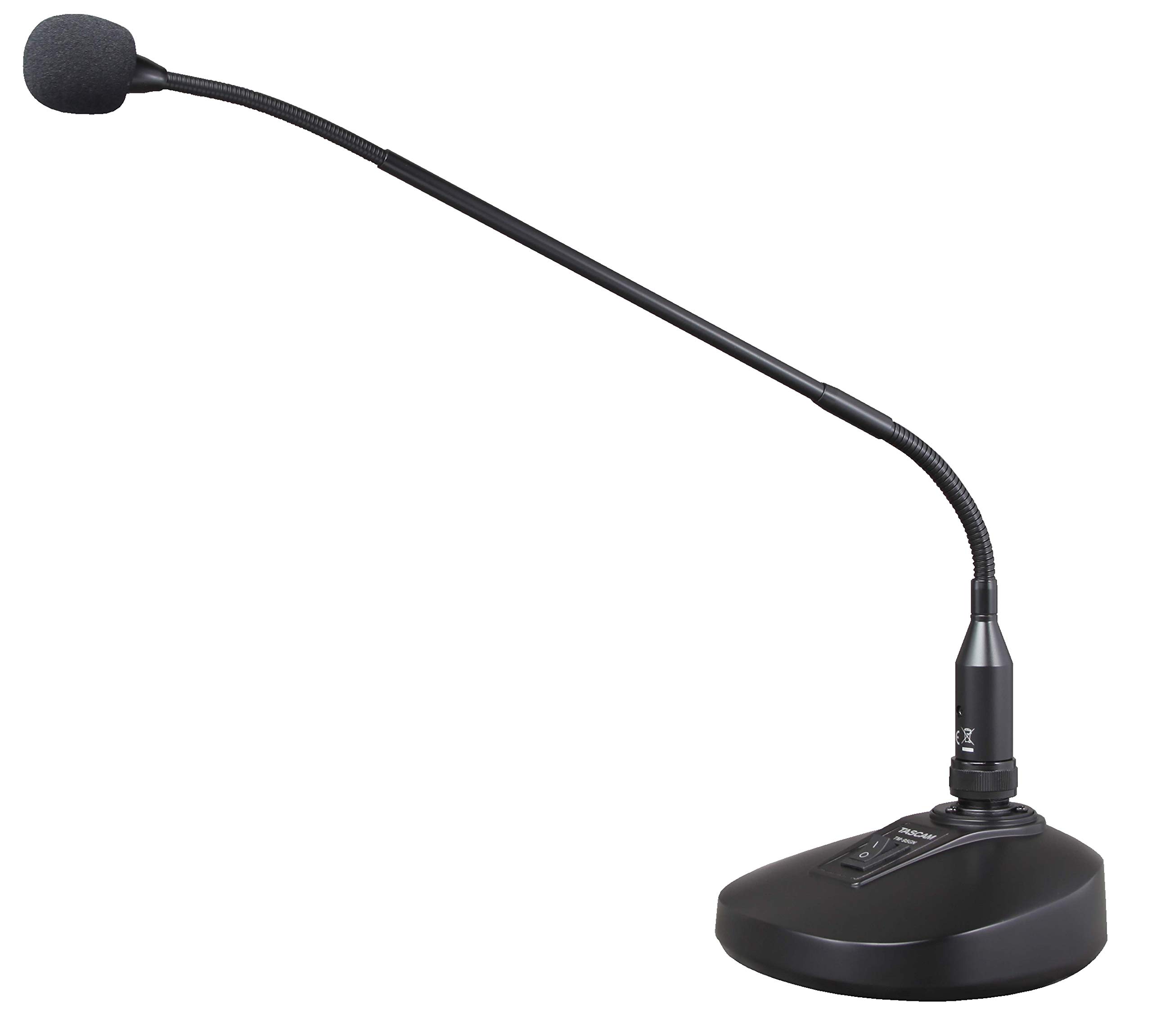 Tascam TM-95GN Desktop Gooseneck Condenser Microphone Black