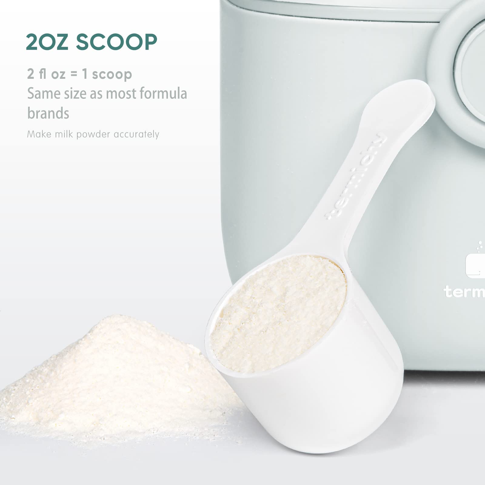 Termichy Baby Formula Dispenser, Portable Formula Dispenser Container with Scoop and Carry Handle for Travel Outdoor Activities for Baby Infant, 500ml