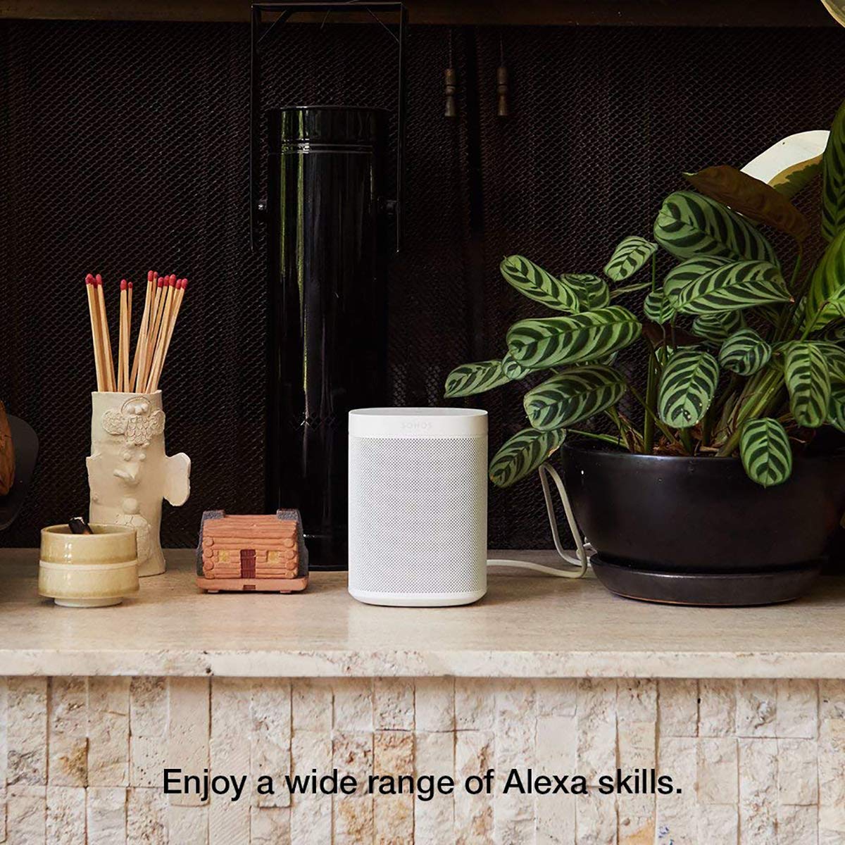 Sonos One (Gen 2) Four Room Set Voice Controlled Smart Speaker with Amazon Alexa Built in (4-Pack White)