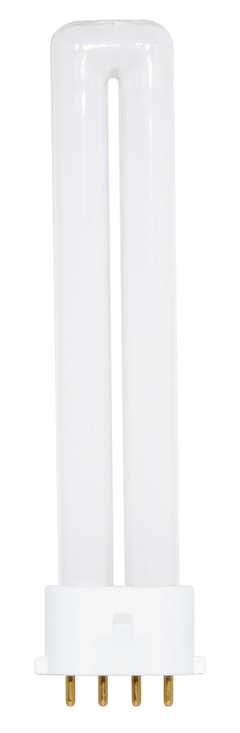 Satco S8365 4100K 9-Watt 2G7 Base T4 Twin 4-Pin Tube for Electronic and Dimming Ballasts, 9Wt=45Wt, 4100K Bright White