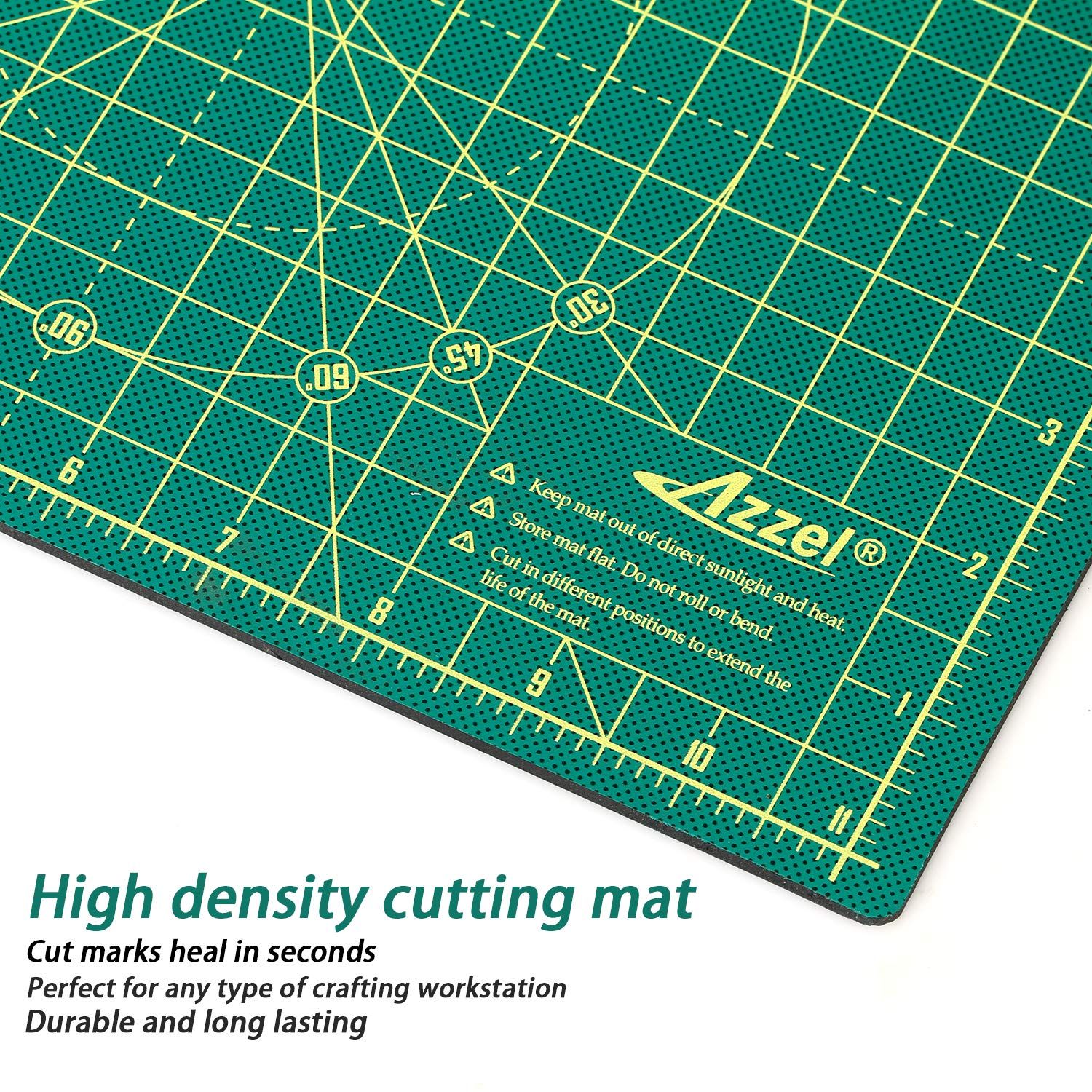 Self Healing Rotary Cutting Mat 9" x 12" inch Double Sided Non-slip PVC Cutting Board for Sewing, Crafts, Quilting, Scrapbooking A4