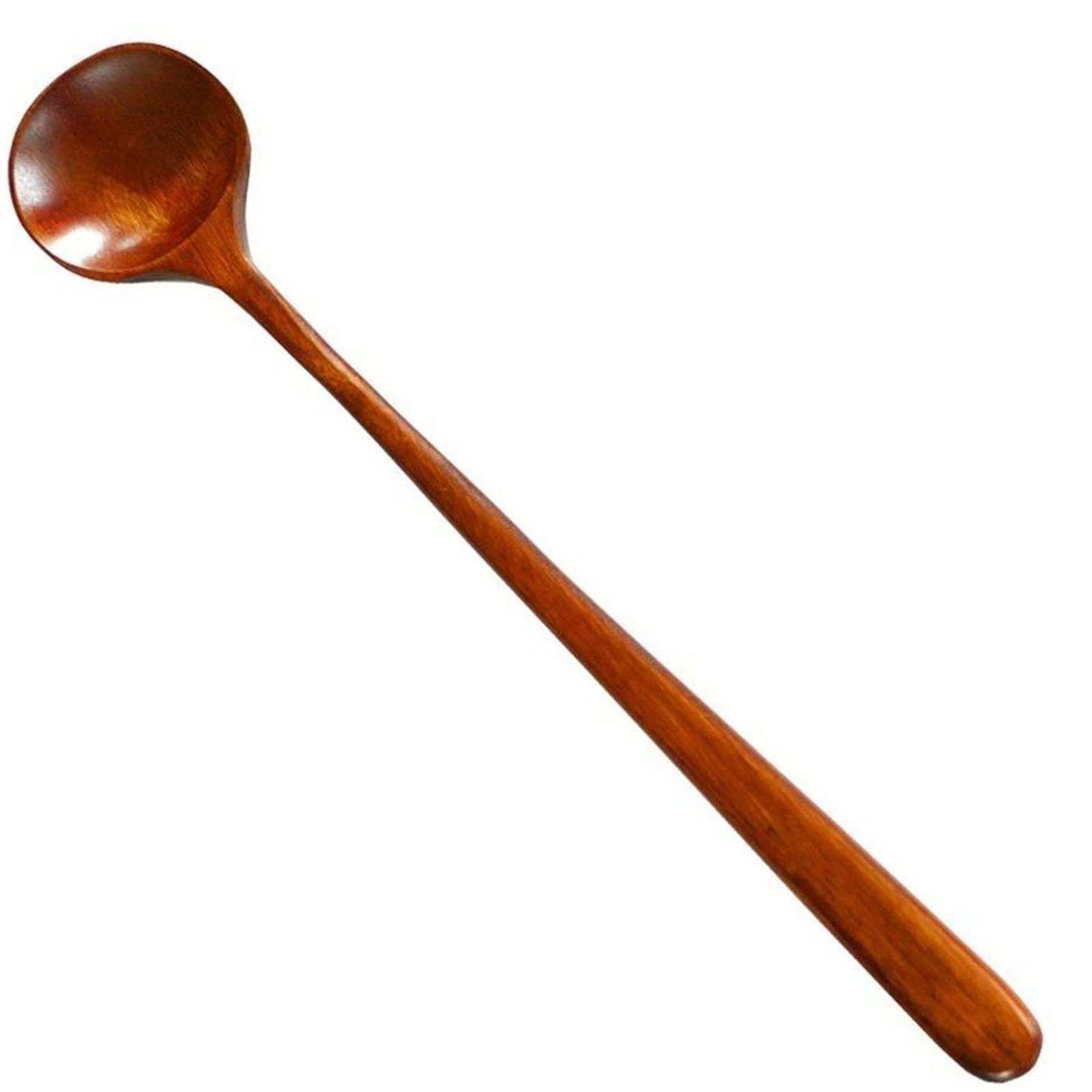 TAKESH Soup Spoon Wooden Spoon Soup Spoon and Fork Eco Friendly Products Tableware Natural Ellipse Ladle Spoon Set Spoons for Cooking