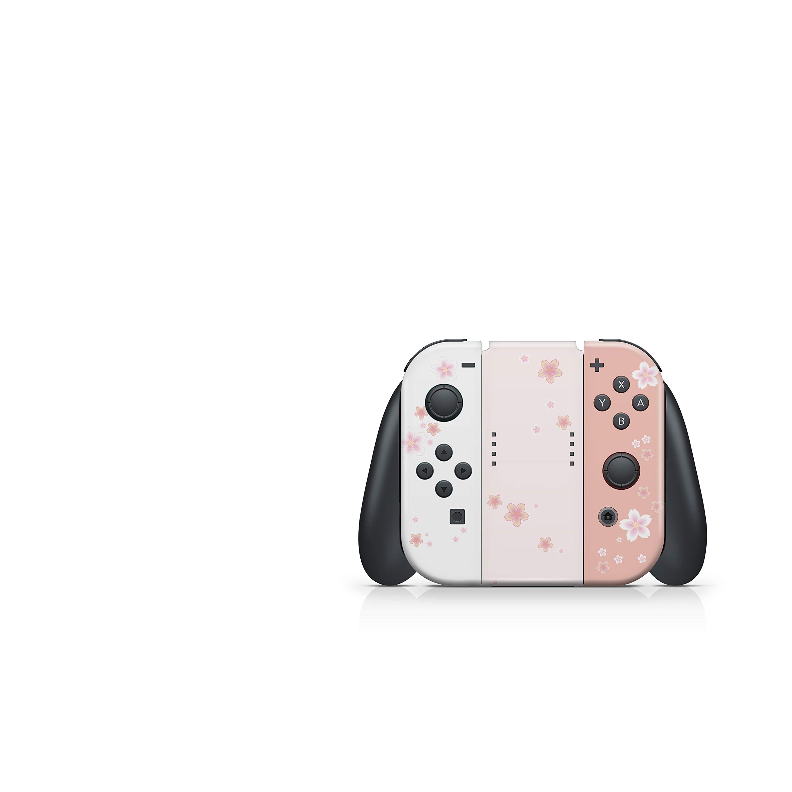 Tacky design Beige Skin Compatible with Nintendo Switch Skins Decal, Flowers Sakura Nintendo Switch Stickers Vinyl 3m Cute Pink Full Cover