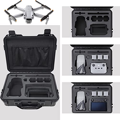 Professional Hard Case for DJI Air 2S with Strap Shockproof Waterproof Case Compatible with DJI Mavic Air 2, Smart Controller, Batteries,Charger, Lens Filter Case, Propellers