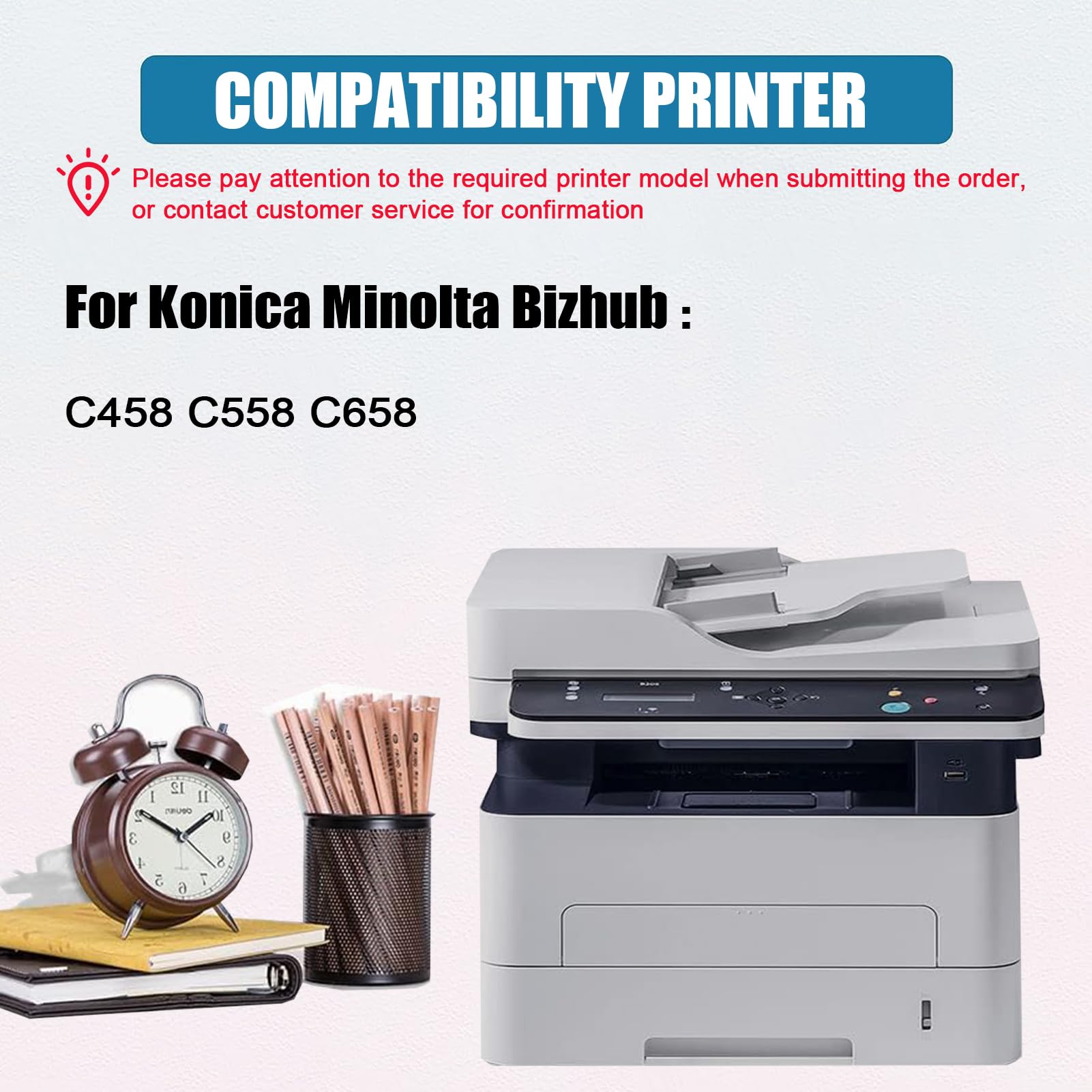 RIOMAN TN514 Toner Cartridge Compatible with Chip Replacement for Konica Minolta High Yield Compatible for Konica Minolta Bizhub C458 C558 C658 Toner Printers Combo Pack