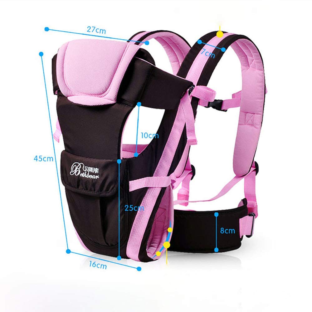 Soft Baby Carrier, Ergonomic 4-in-1 Convertible Sling Front and Back Face-in and Face-Out Carry for Newborns and Older Babies Travel,8-40 lbs