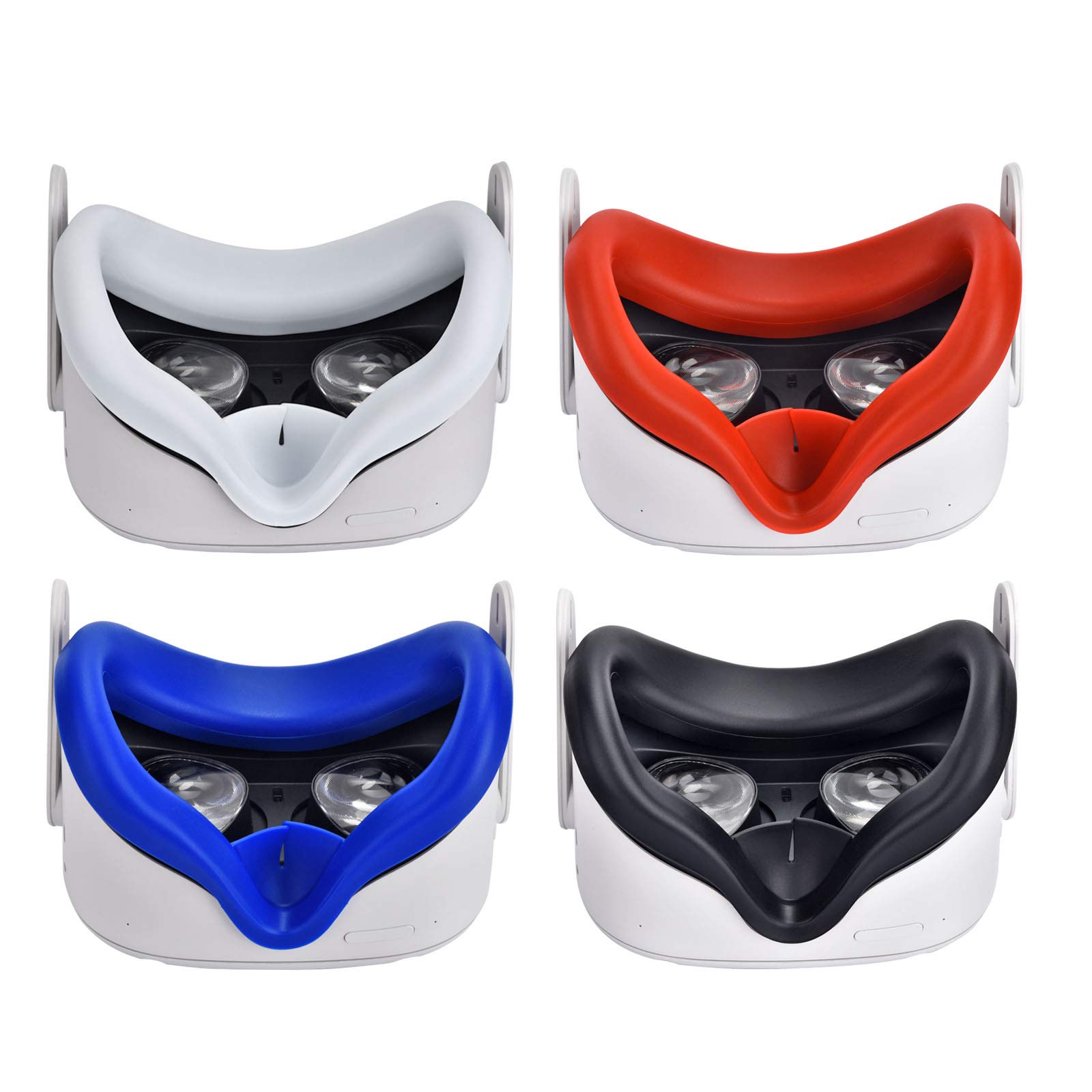 XIAOGE Controller Accessories for Oculus Quest 2 with Face Cover Combo, VR Headset Accessory Sweatproof Anti Collision