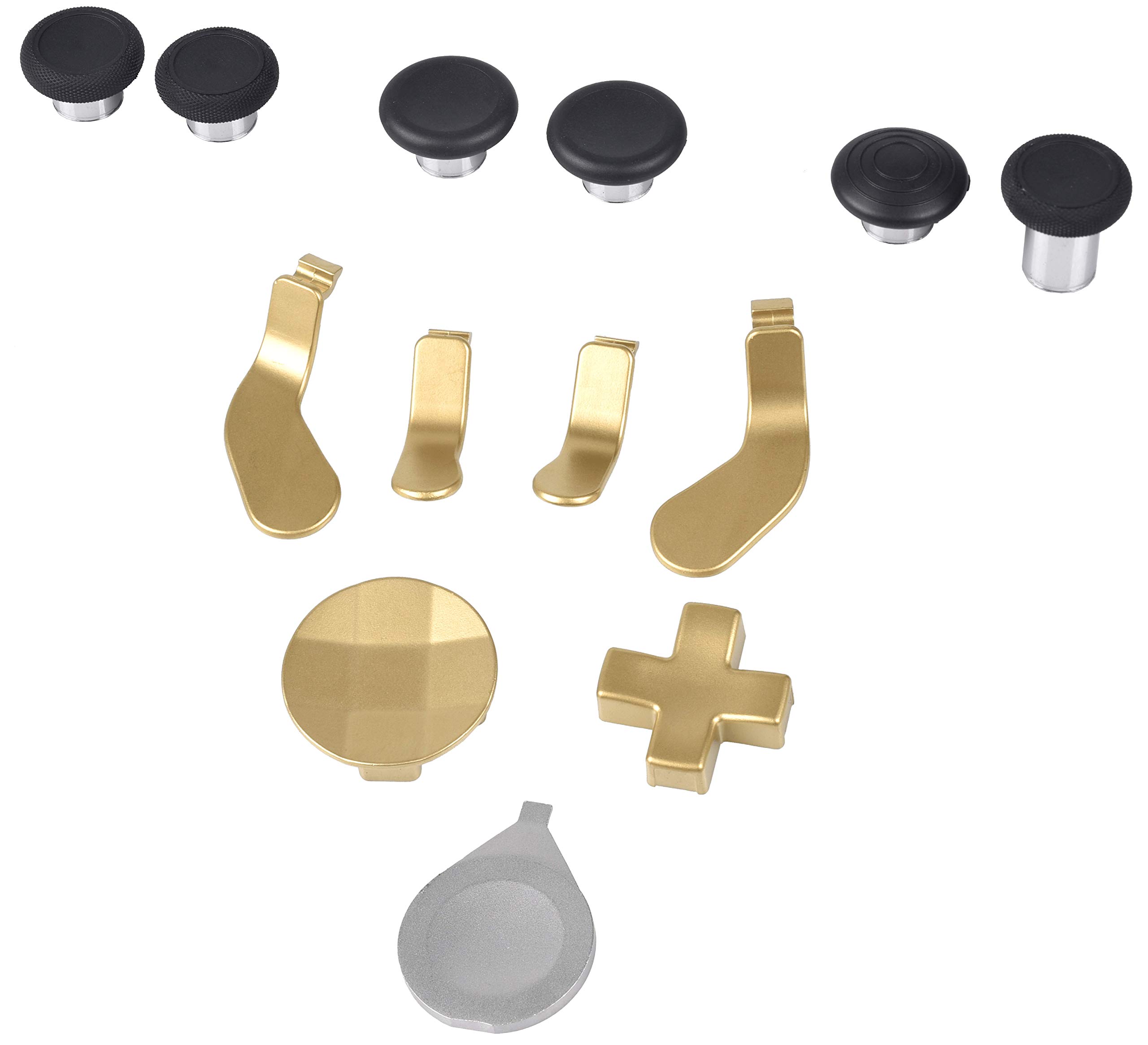 Snakebyte Elite Kit 2 - Xbox One Elite Controller (Version 2) Accessories Kit including 6 different Metal Analog Sticks, 4 Paddles and 2 D-Pads, Xbox One, Gold Colored - Xbox One