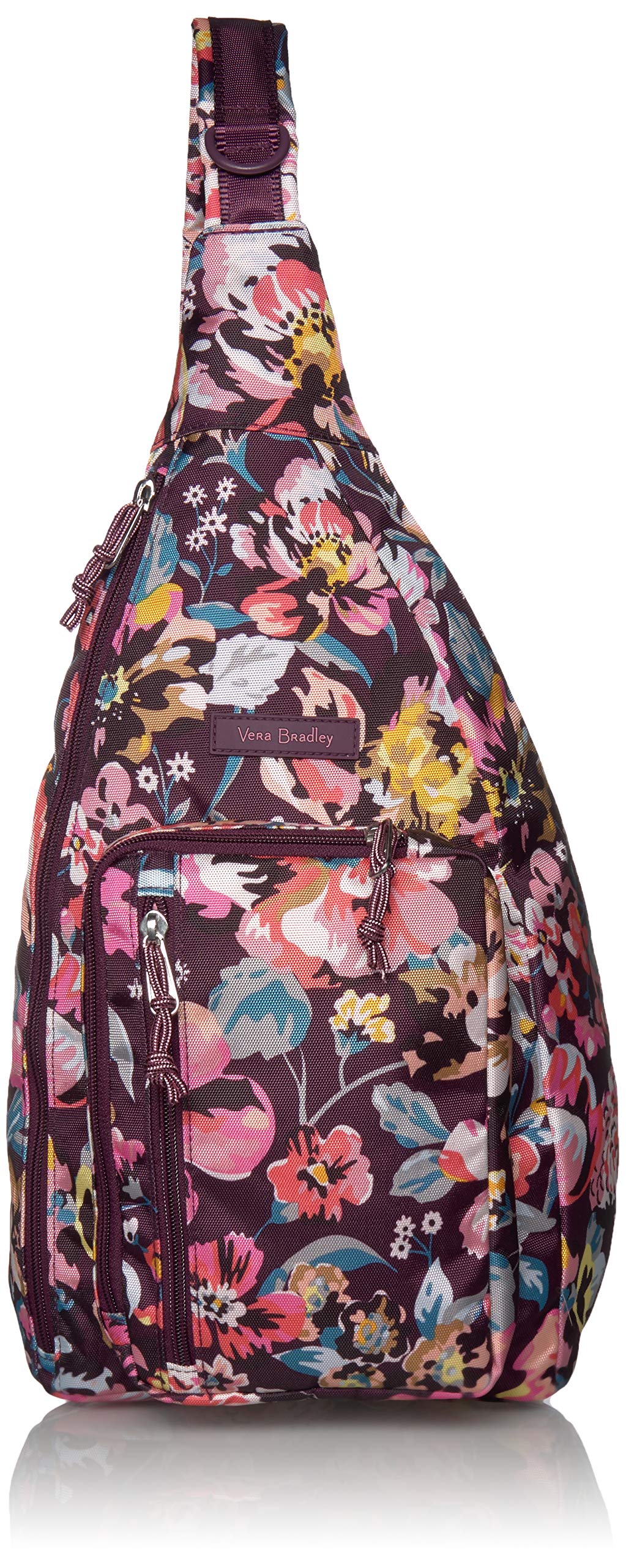 Vera Bradley Women's Lighten Up Sling Backpack, Indiana Blossoms, One Size