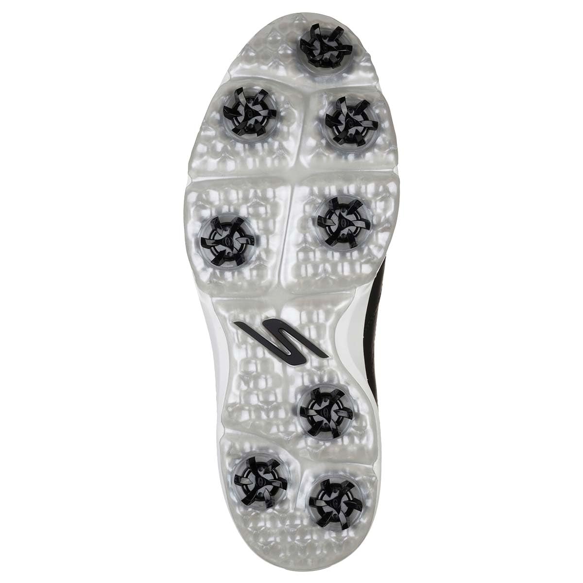 Skechers Men's GO Pro 4 Waterproof Golf Shoe, White/Black, 14 M US