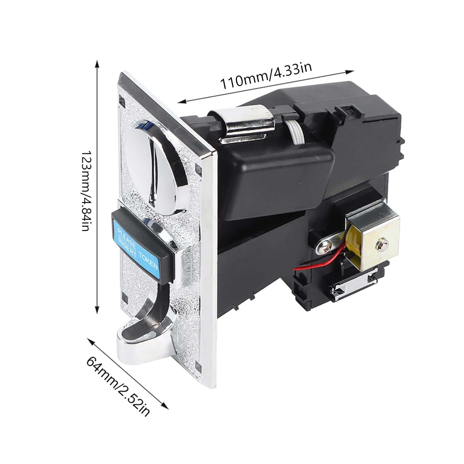Sluffs Coin Pusher Machine, Coin Operated Washer and Dryer,Multi Coin Acceptor Selector Slot for Arcade Game Mechanism Vending Machine
