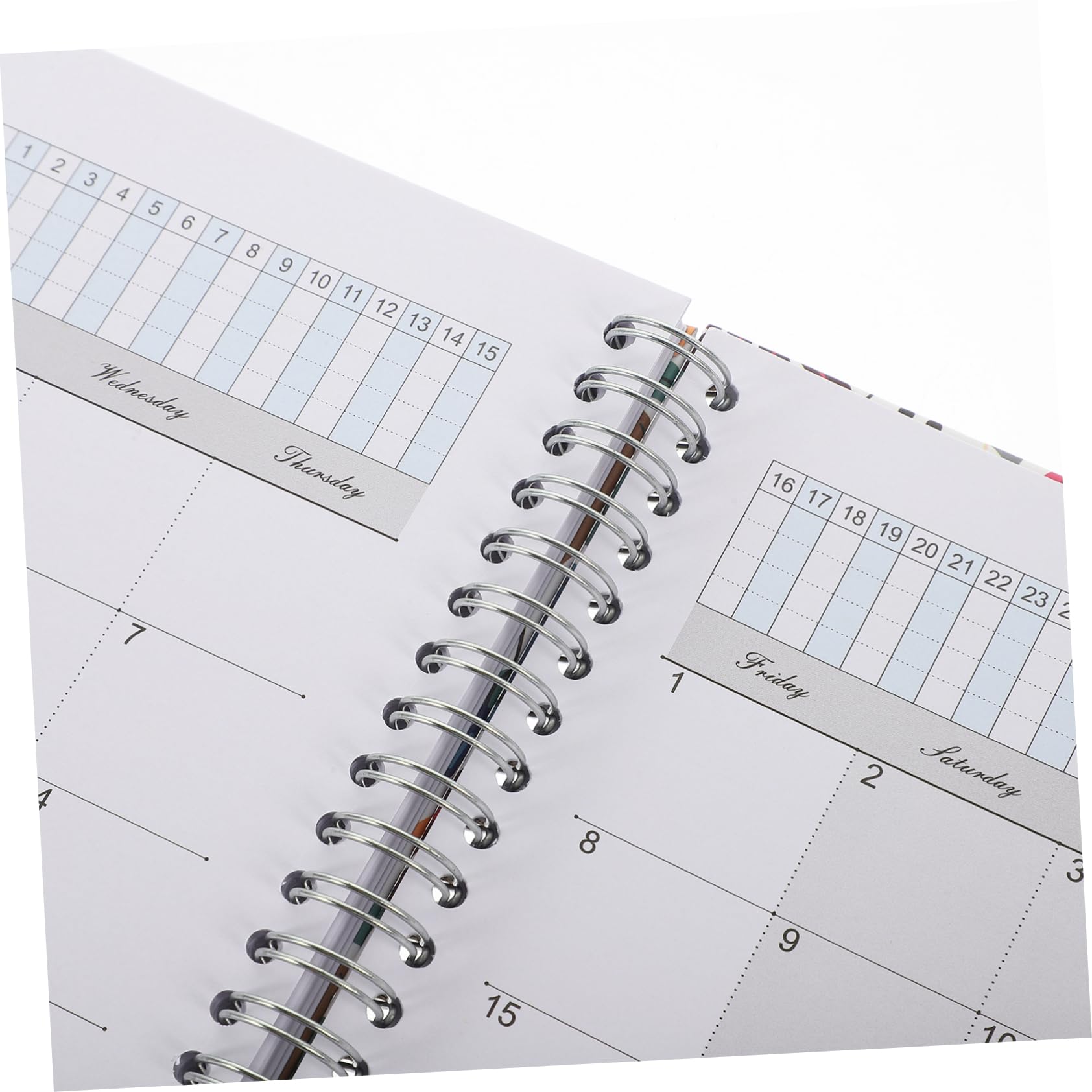 Tofficu 2024 Note Book Spiral Notebooks Notepad Office Decor Note Pad Monthly Planner Office Accessory Academic Planner Office Supply Weekly Calendar Pad Tear off Schedule Work Tearable
