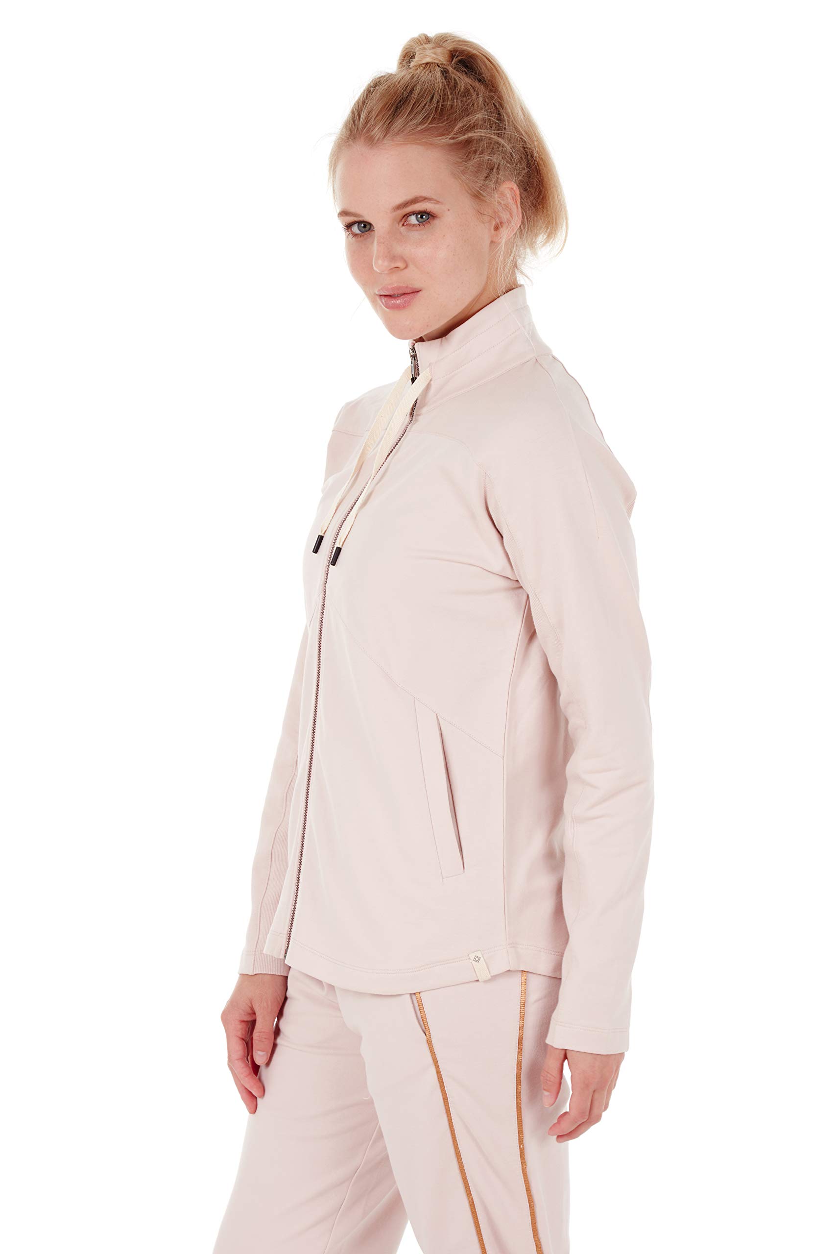 Satva Women's Super Soft Organic Cotton - GIRI JACKET - ROSE,XS