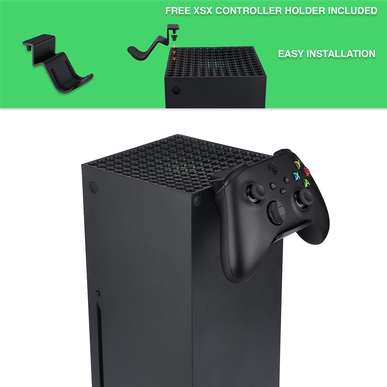 ZENACCE Waterproof Hard Case Compatible with Xbox Series X case, Travel Carrying Case Holds Xbox Series X Console, Wireless Controllers, Cables and Other Accessories