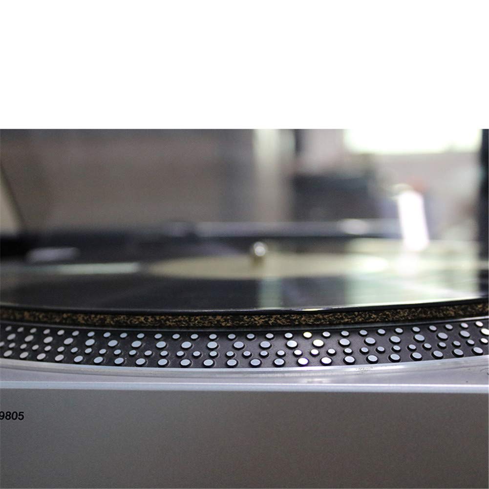 Turntable Slip Mat Rubber Cork β Anti Static 1/8 thick Vinyl Record Player Slipmat by Record-Happy. A Basic and Defining Upgrade for The Demanding Audiophile. Improves Sound Quality and Reduces Noise