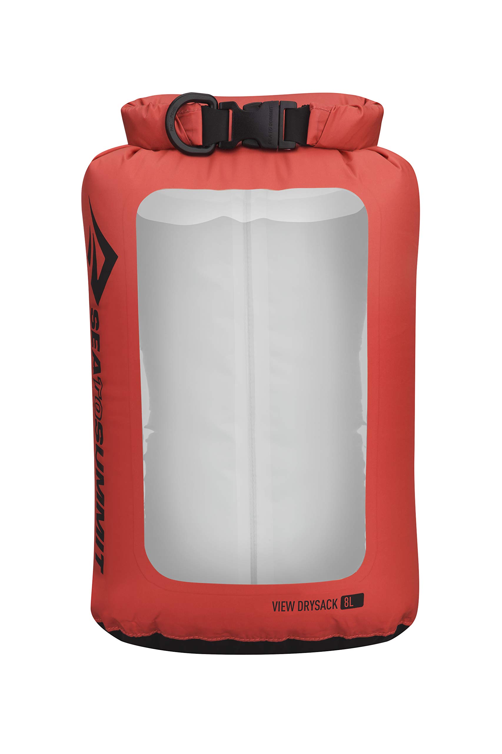 Sea to Summit View Dry Sack, See-Thru Dry Bag, 8 Liter, Red