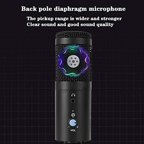 USB Microphone,KeepTpeeK PC Microphone Condenser Recording Microphone Professional Plug & Play Mic for Computer,Laptop,PC Voice Recording, Podcasting, YouTube, Skype, Games